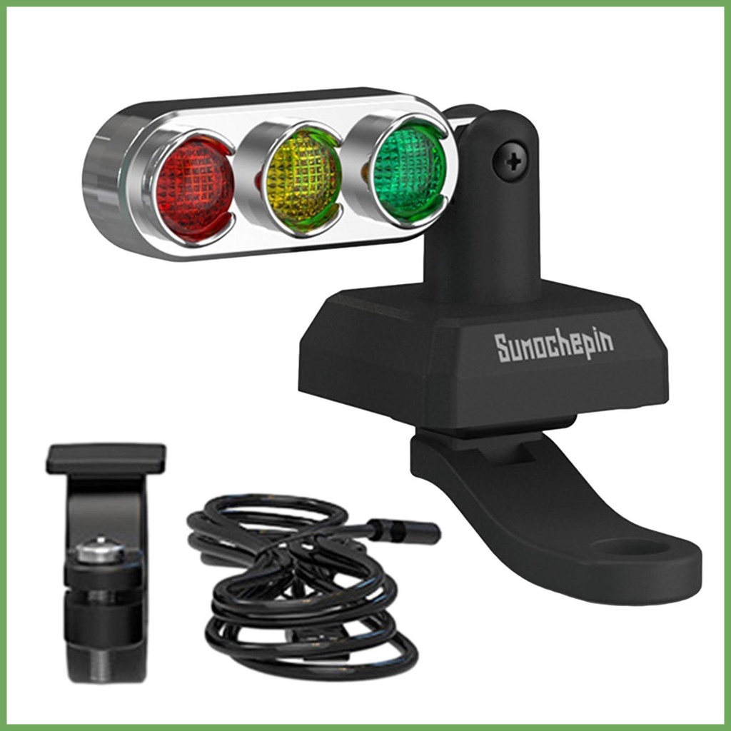 Motorcycle Traffic Light Decor Quick Release Mini Stop Light Lamp IP65 ...