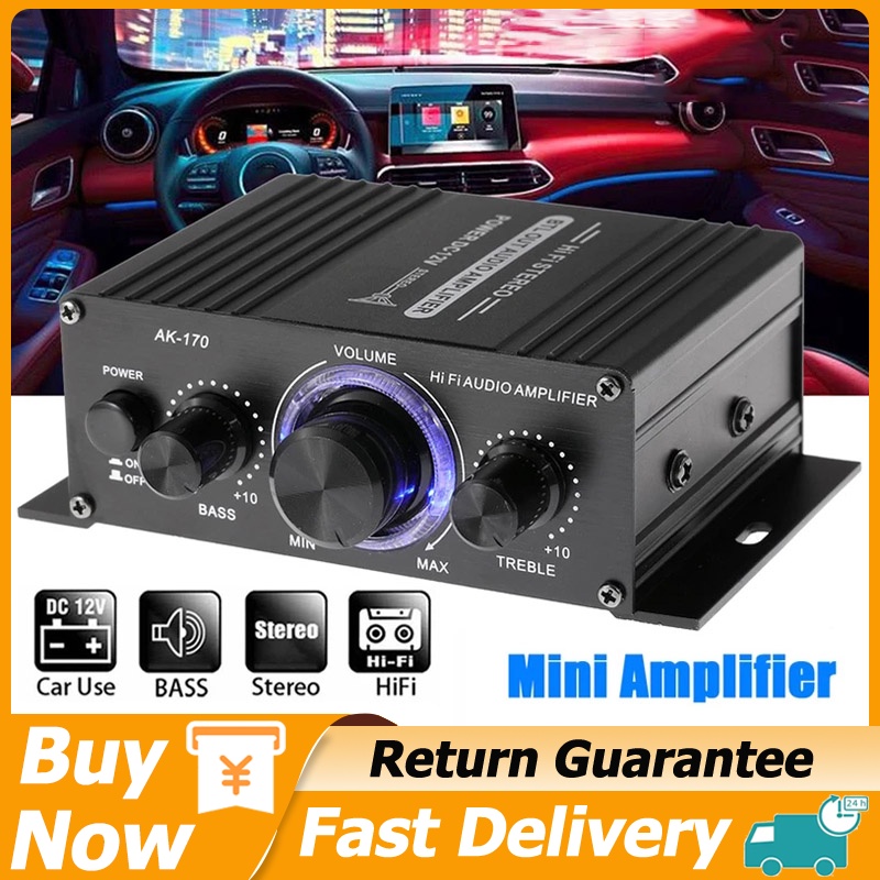 400w Mini Audio Amplifier Home Amplifier Bluetooth-free Auto Stereo ...