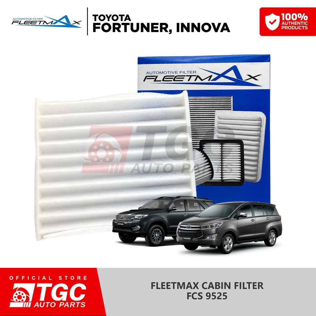 Fleetmax Cabin Filter / Aircon Filter Toyota Hiace Grandia Fortuner ...