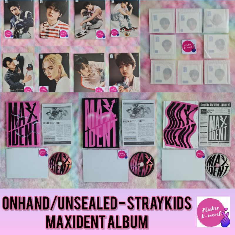 (Onhand/Unsealed) Stray Kids - Maxident Mini Album Standard Edition ...