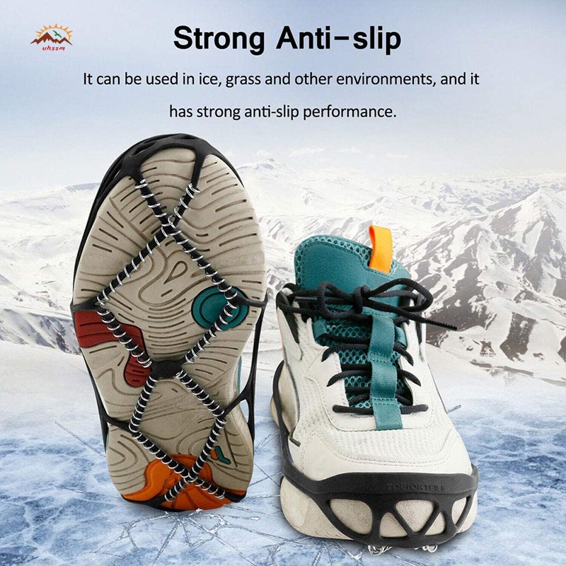 Universal Non-Slip Ice Cleats Shoes for Adult Spikeless Coil Design ...