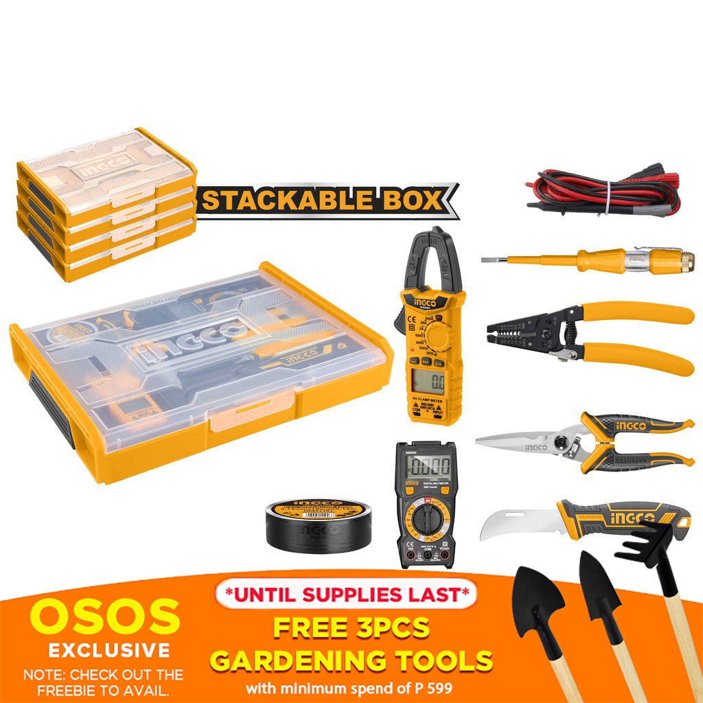 Ingco HKTV01T071 7Pcs Telecom Tools Set •OSOSSHOPPING• | Shopee Philippines