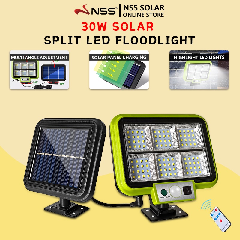 NSS Solar Wall Light PIR Motion Sensor Light Waterproof Street Light ...