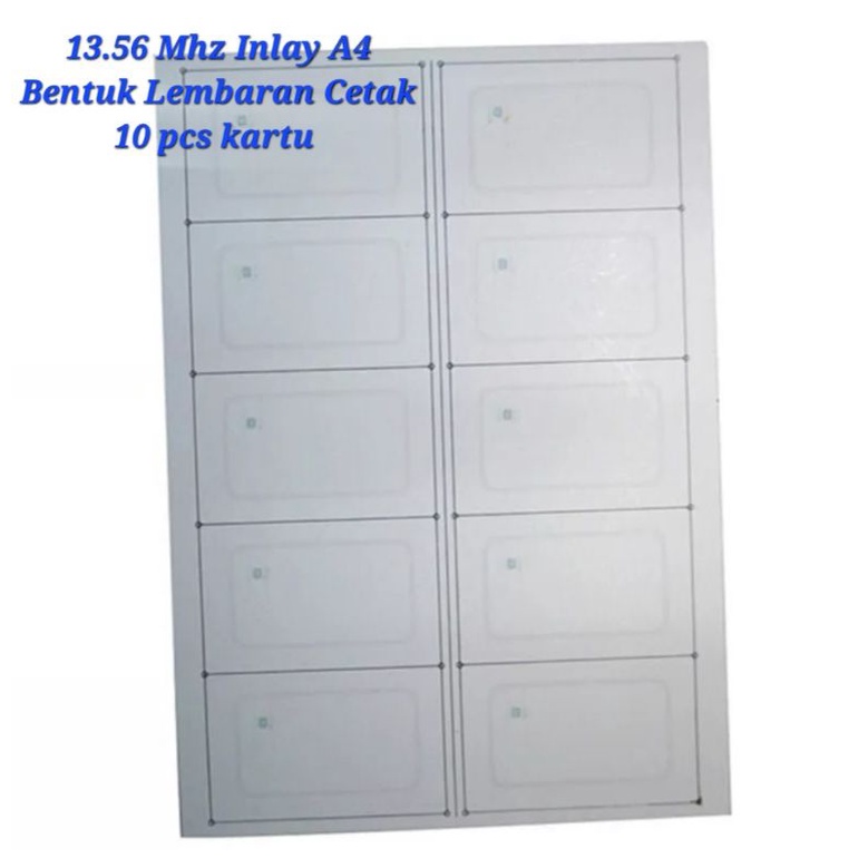 Rfid 13.56Mhz S50 1K NFC Inlay RFID Card 13.56Mhz ISO14443A PVC Inlay ...