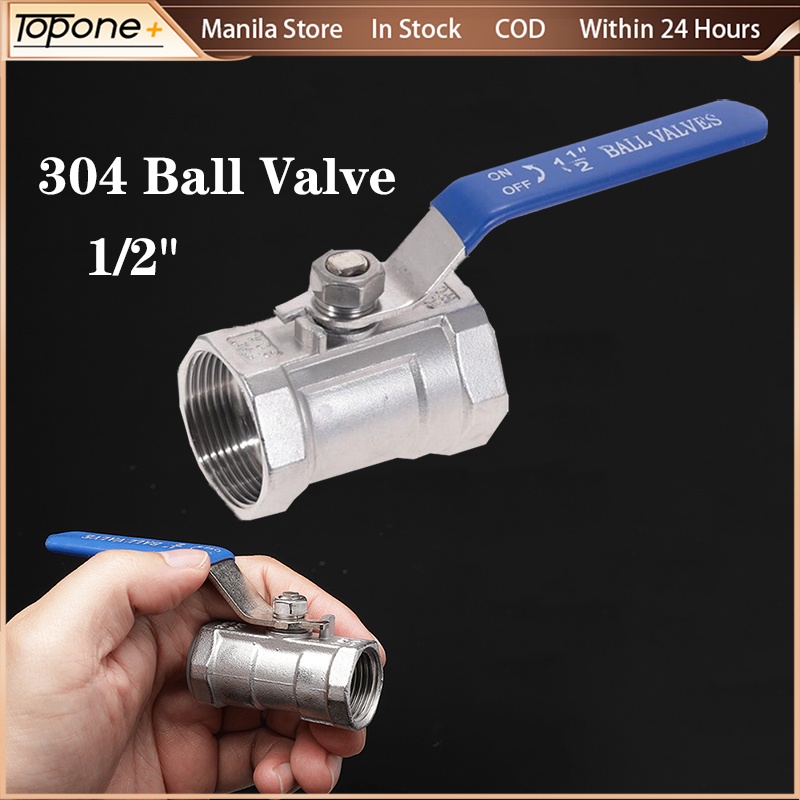 304 Stainless Steel 1/2" Ball Valve SS Female Threaded BSP Ball Valve ...