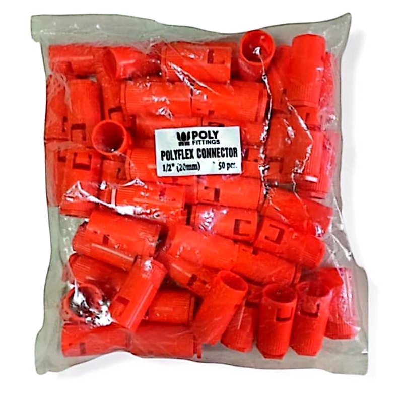 POLY BRAND PVC ORANGE FLEXIBLE HOSE CONNECTOR PIPE CONNECTOR 1/2 & 3/4 ...