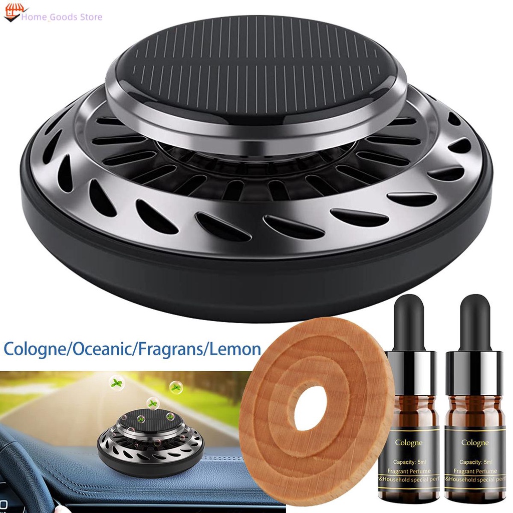 Solar Car Air Freshener Solar Rotating Car Aroma Diffuser with ...