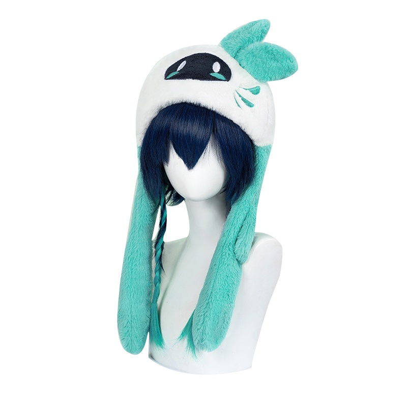 Game Anime Genshin Impact Barbatos Venti Plush Hat Adult Unisex Plush ...
