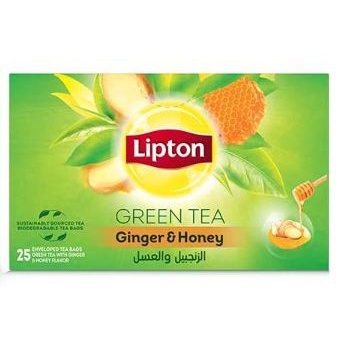 Lipton Green Tea, Ginger & Honey, 25 Tea bags | Shopee Philippines
