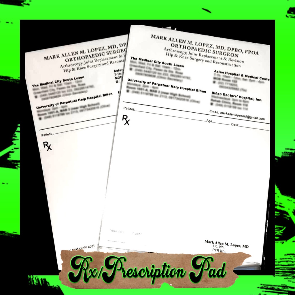 RX Pad / Prescription Pad | Shopee Philippines