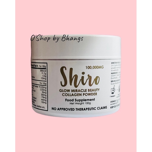 SHIRO GLOW MIRACLE BEAUTY COLLAGEN POWDER 100,00mg by bhangsuarez ...