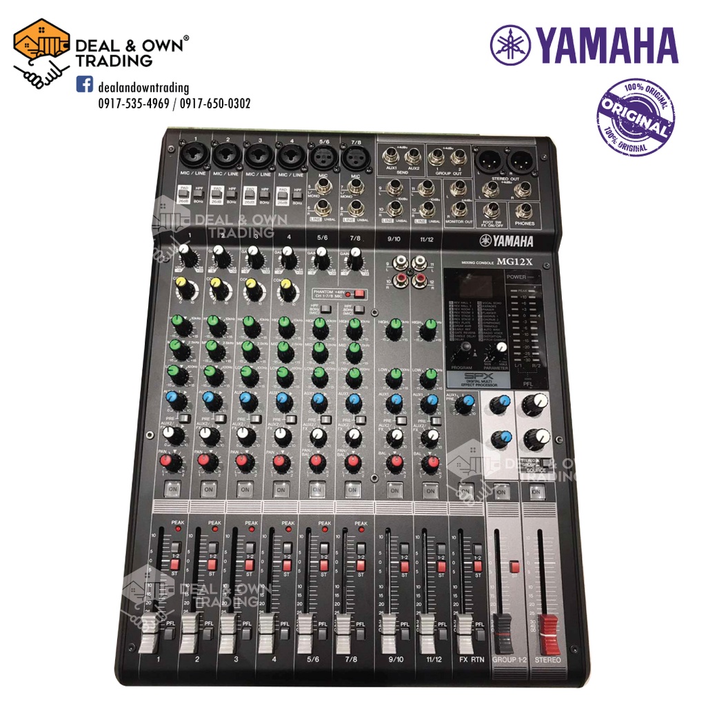 Original Yamaha MG12X 12-Input Mixer with Built-In FX | Shopee Philippines