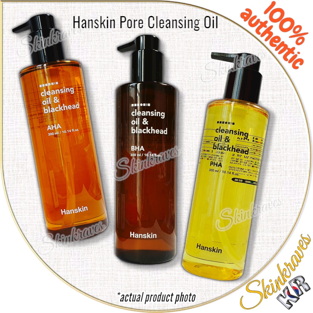 [ HANSKIN ] Cleansing Oil & Blackhead (AHA / BHA / PHA) | Shopee ...