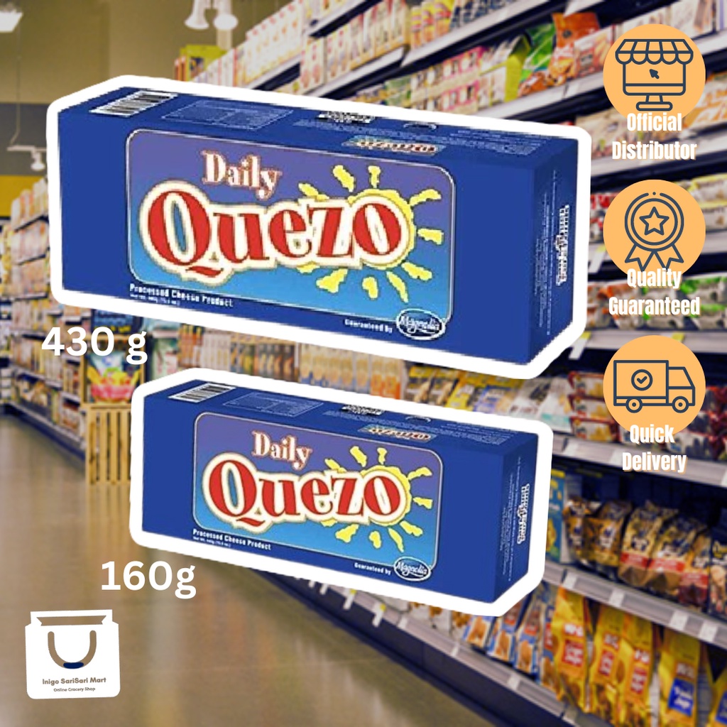 Magnolia Daily Quezo Cheese Block 430g & 160g | Shopee Philippines