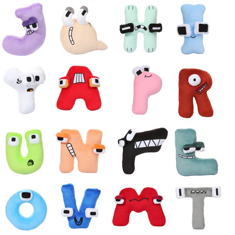 Jason⭐ 26 PCS Alphabet Plush Toy, Alphabets Alphabet Lore Stuffed Doll ...