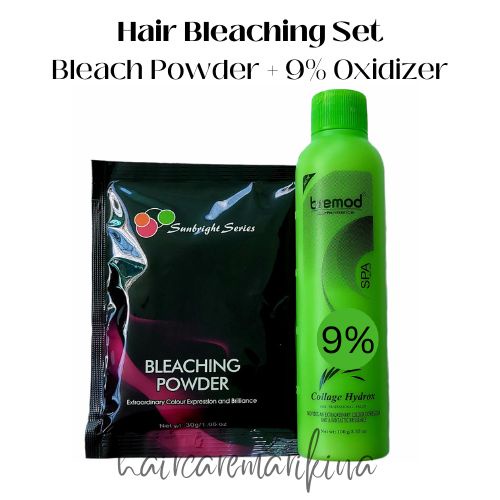 Bremod Hair Bleaching Set / Bleaching Powder With Oxidizer | Shopee ...