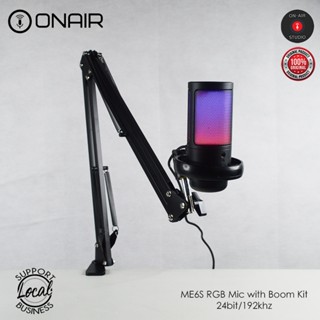 ONAIR ME6S RGB MIC With Boom Kit Gaming Condenser Microphone 24bit ...