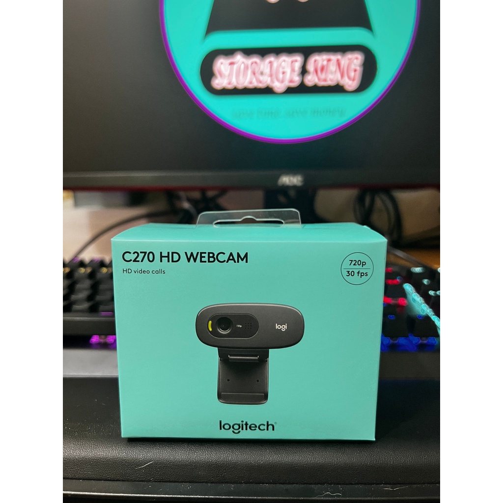 ON -SALE Logitech C270 HD Webcam HD 720P 30 FPS built-in noise-reducing ...