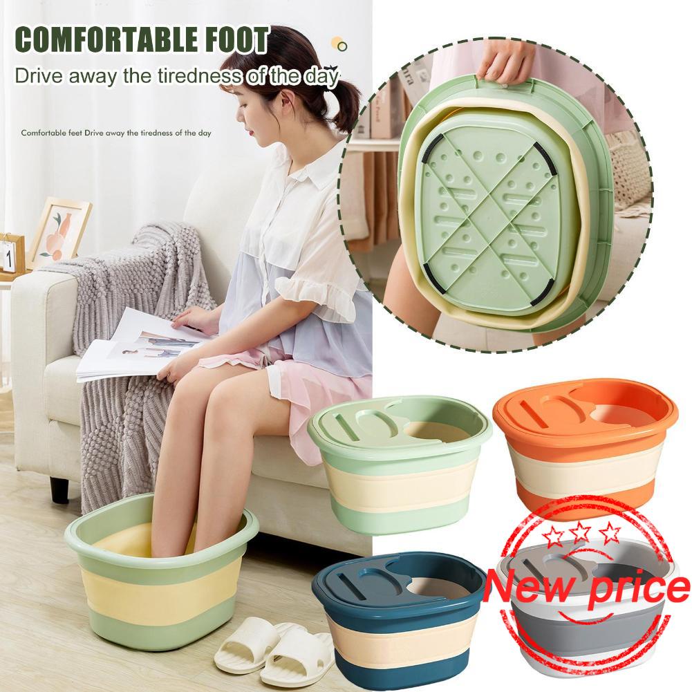 Foldable Foot Bath Bucket Massage Foot Wash Basin Home Soak Tub Tub ...