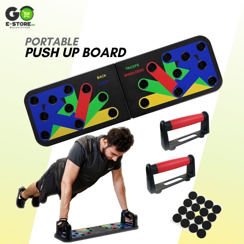 Push Up Board Multifunctional Push Up Board Rack Color-coded Foldable ...