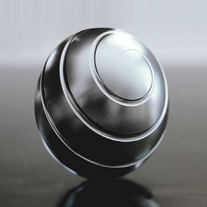 38mm Desktop Decompression Rotating Spherical Metal Gyroscope Office ...