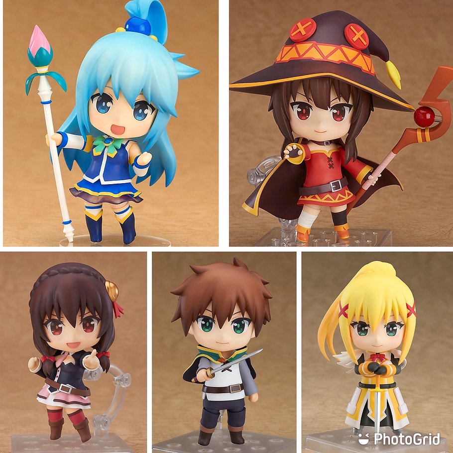 Nendoroid Konosuba (Megumin, Yunyun, Darkness, Aqua, Kazuma) - GSC ...