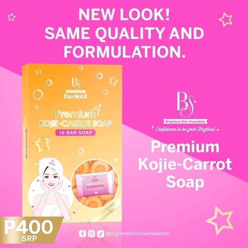 Dermax Brightest Skin Premium KojieCarrot Soap New Packaging! | Shopee ...