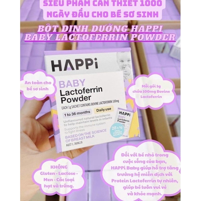 Happi baby Lactoferrin Powder (Box Of 28 Packs) | Shopee Philippines