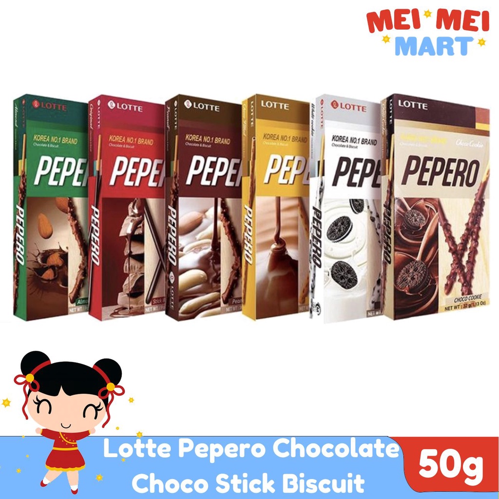Lotte Pepero Chocolate Choco Stick Biscuit 50g Shopee Philippines