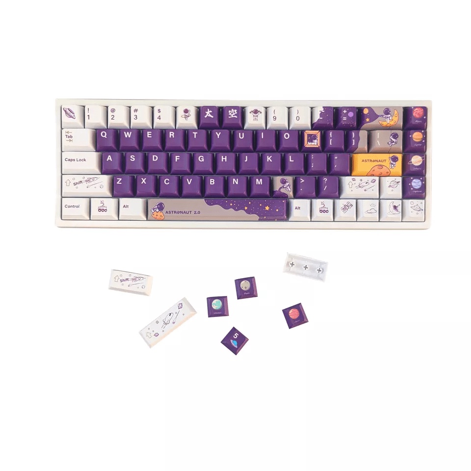 Astronaut V2 137 Keys PBT Dye Sublimation Cherry Profile Keycaps Set ...