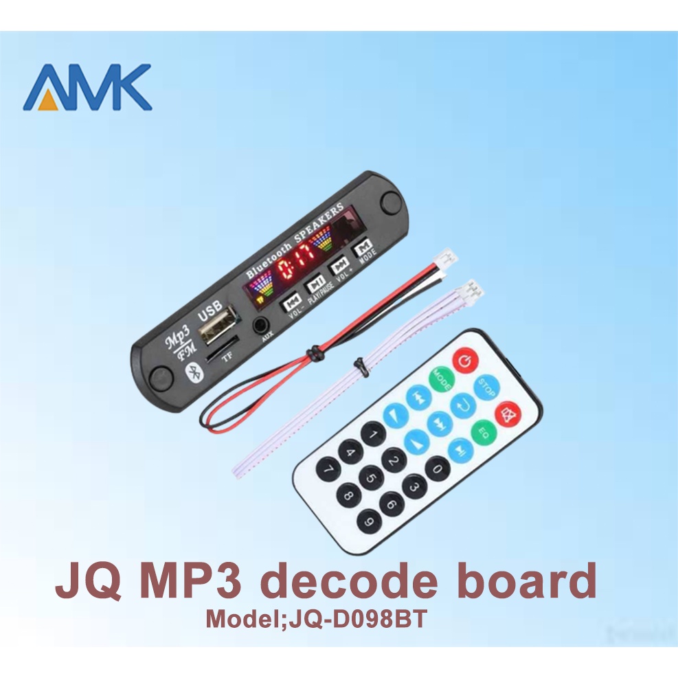 Decoder Board Module Wireless Bluetooth 5.0 5V-12V MP3 WMA USB TF Radio Car Audio(JQ-D908BT ...