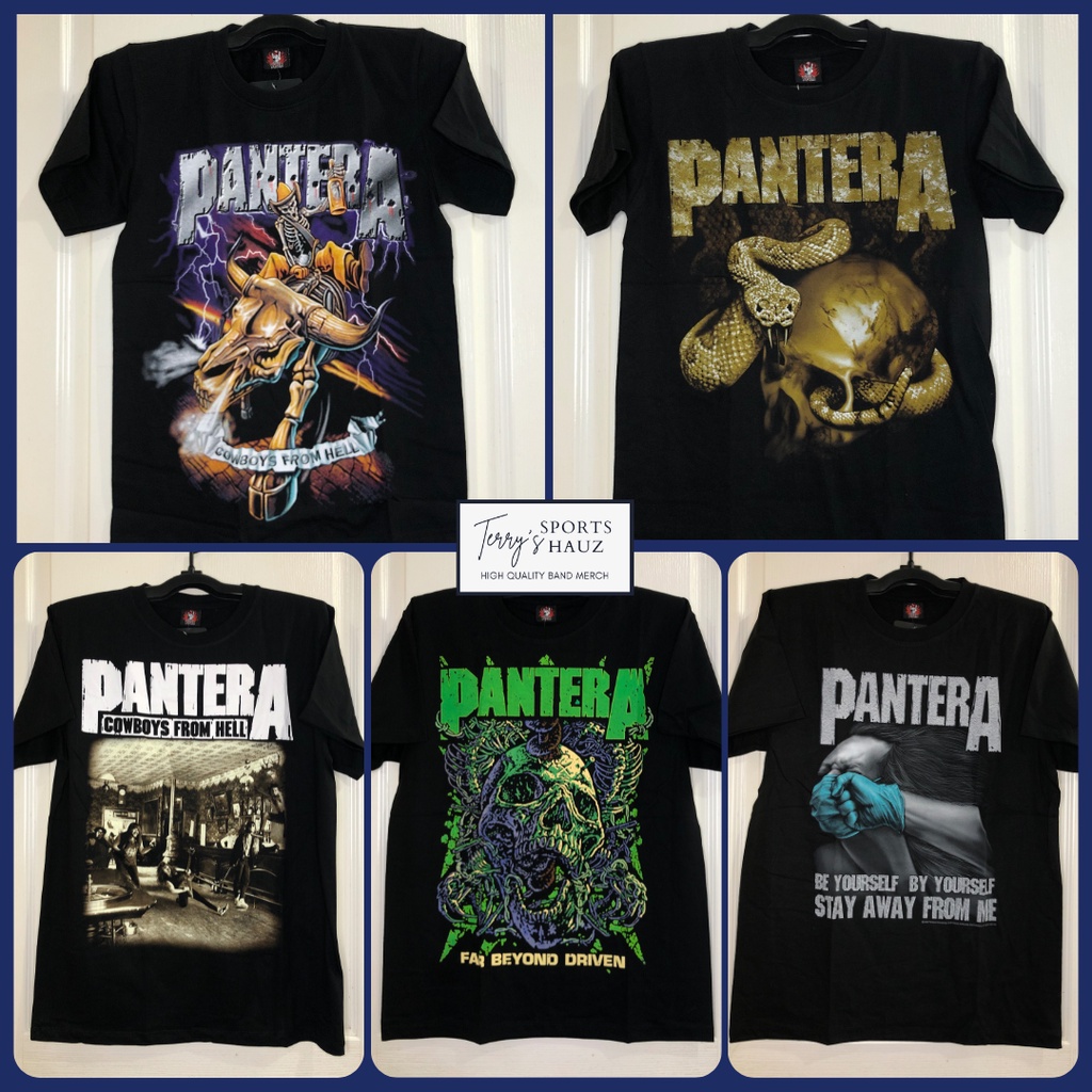 PANTERA ROCK YEAH BAND SHIRTS ASSORTED DESIGNS | Shopee Philippines