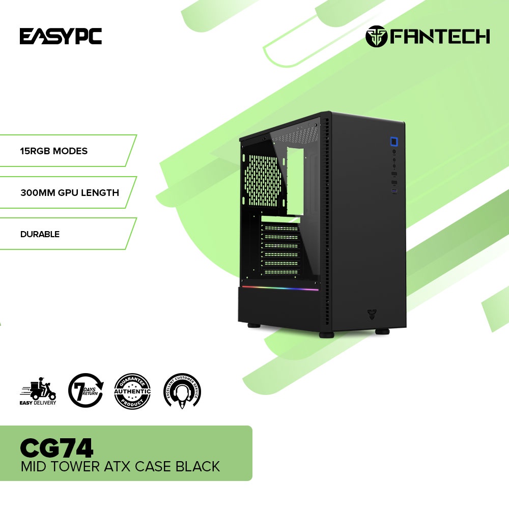 EasyPC | Fantech CG74 15RGB Modes 300mm GPU Length Durable Mid Tower ...