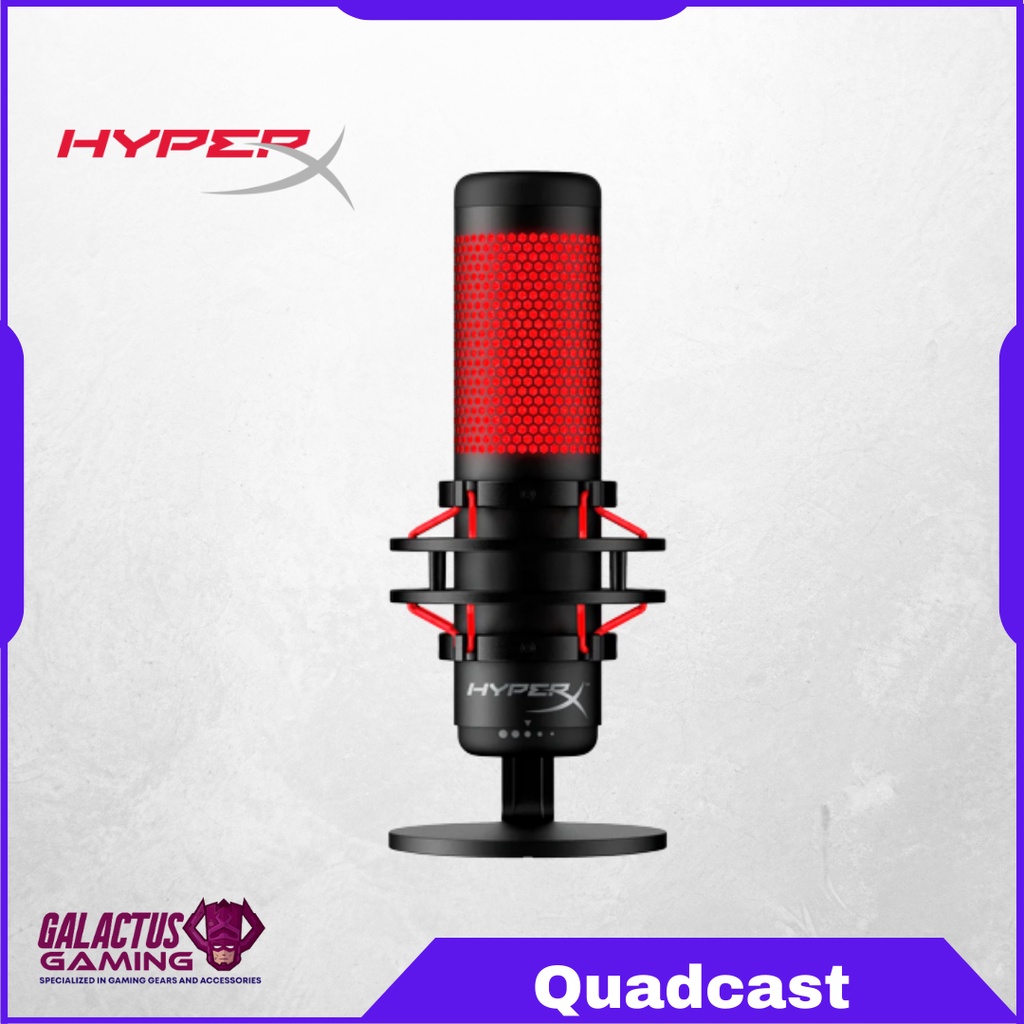 HyperX QuadCast USB Condenser Gaming Microphone | Shopee Philippines