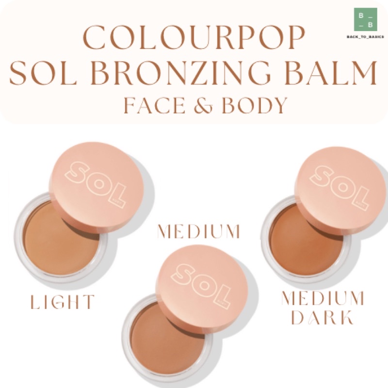 Colourpop SOL Bronzing Balm ( Colorpop Bronzer, Sol Body Bronzer ...