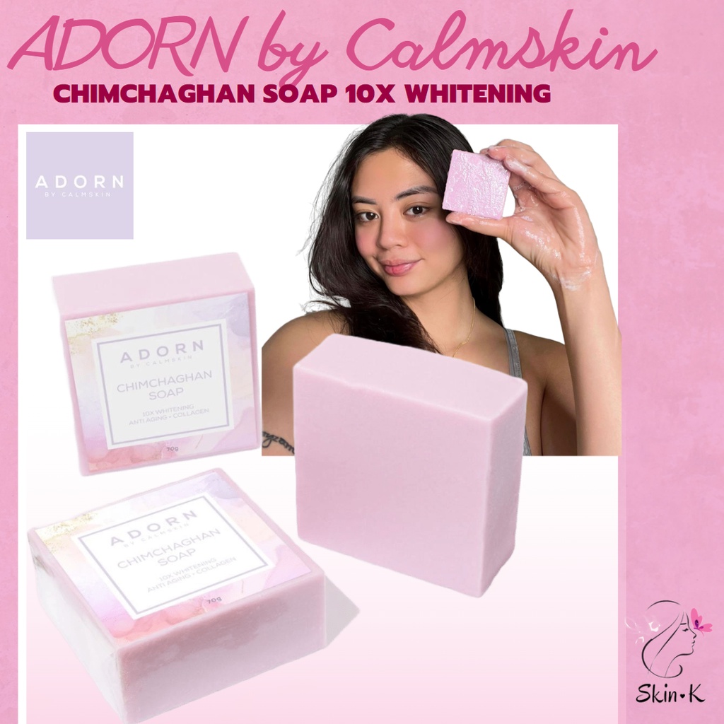 Adorn by Calmskin Chimchaghan Soap 70g | Shopee Philippines