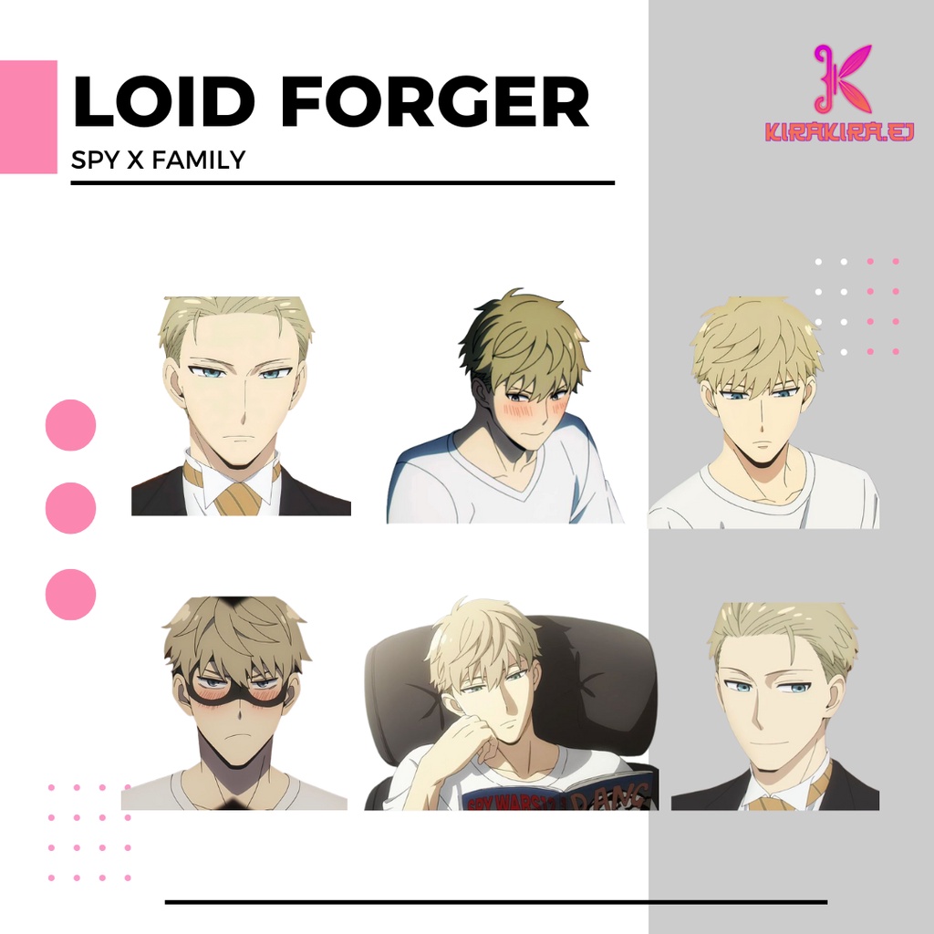 STICKER Loid Forger Sticker Spy x Family |Water Proof Vinyl Anime ...