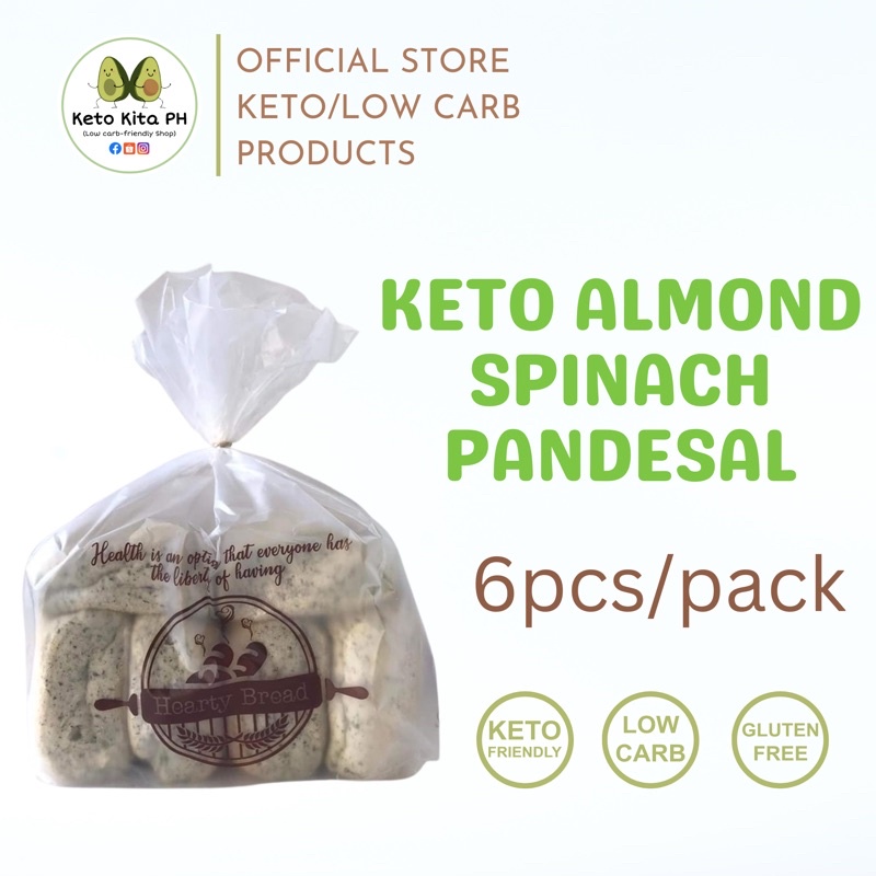 KETO ALMOND SPINACH PANDESAL - Low carb/Keto Approved/Gluten Free ...