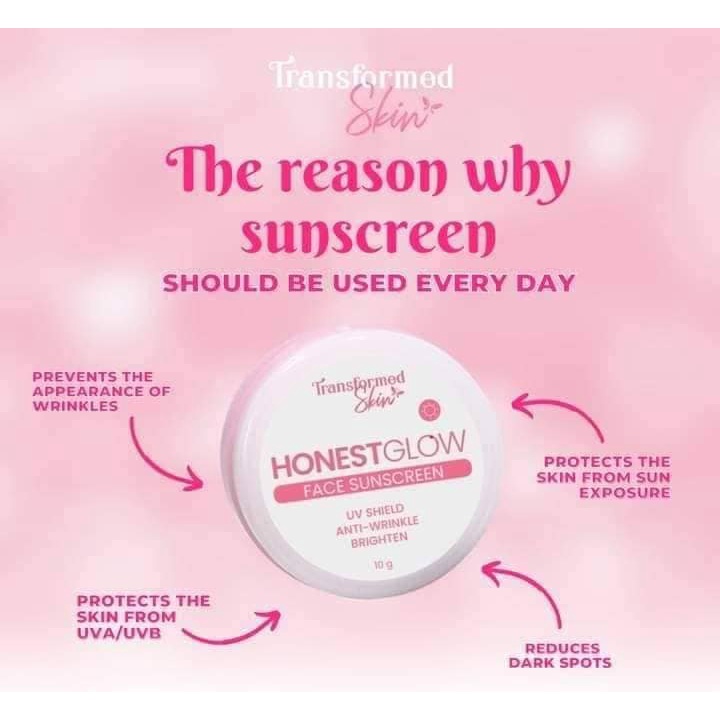 HONEST GLOW/Transformed Skin - Sunscreen - whitens and protects skin ...