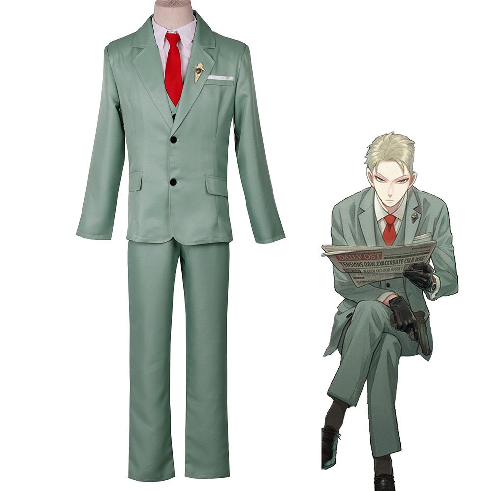 Spy Family Loid Forger Cosplay Costume Twilight Cosplay Light Green ...