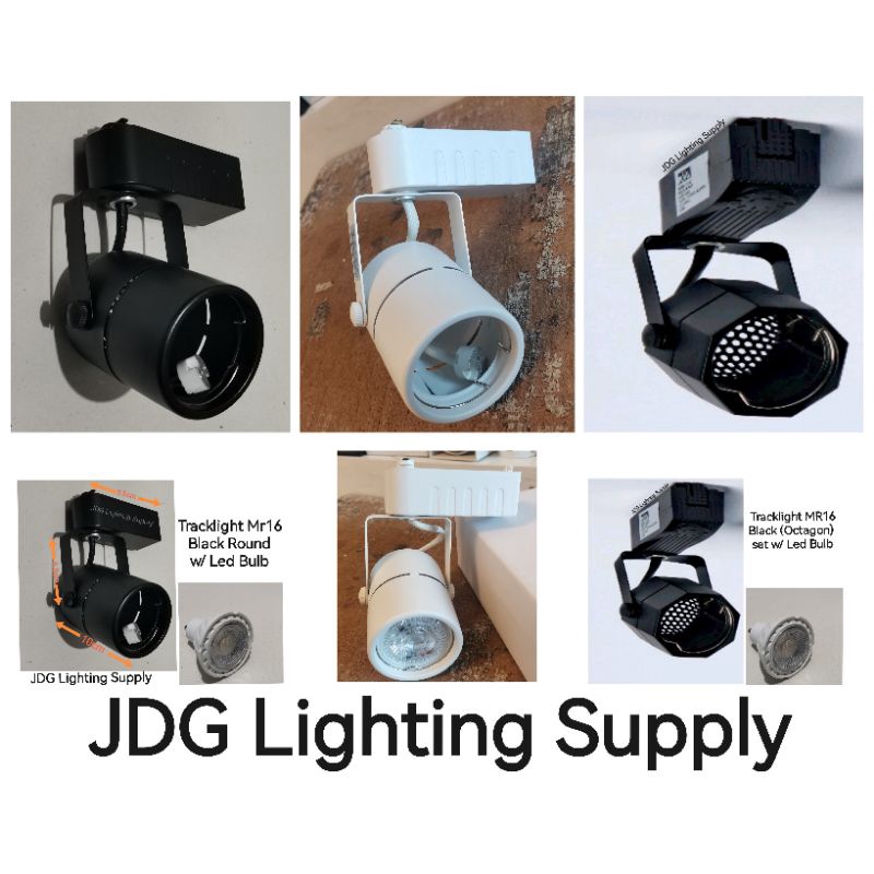 TRACK LIGHT MR16 BlACK/WHITE | Shopee Philippines