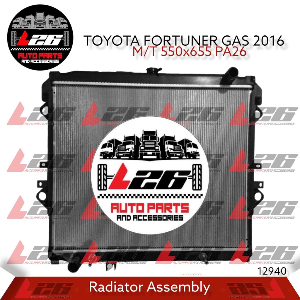 12940 Toyota Fortuner G 2016 Radiator Assembly M/T 550x655 PA26 1ROW ...