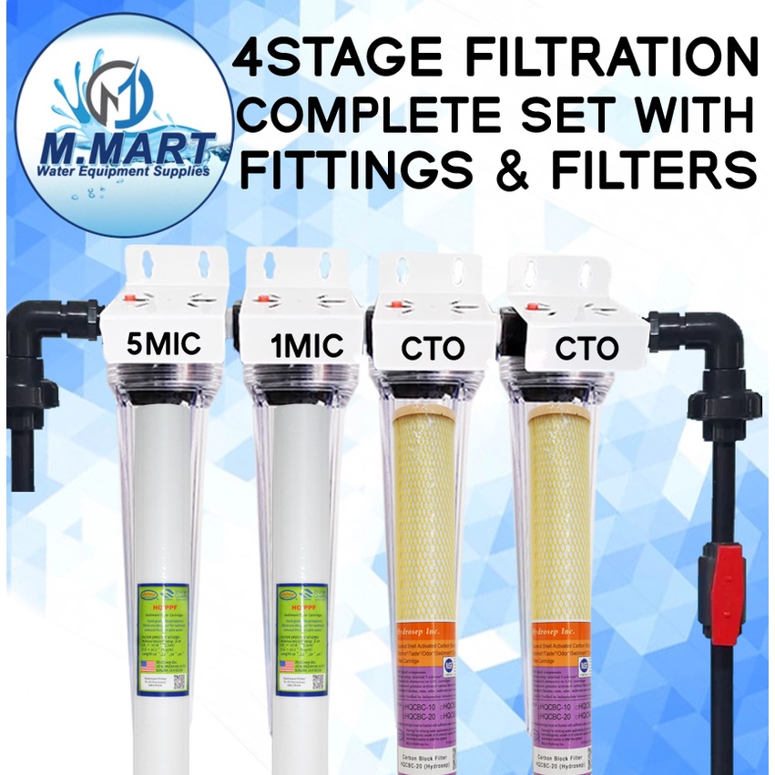 4 STAGES FILTRATION CLEARHOUSING WITH FREE FILTER | Shopee Philippines