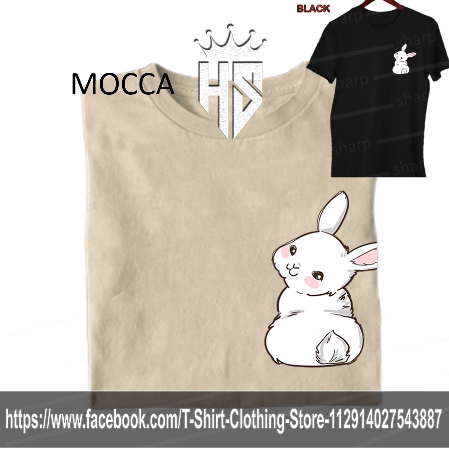 RABBIT WHITE UNISEX TSHIRT | Shopee Philippines