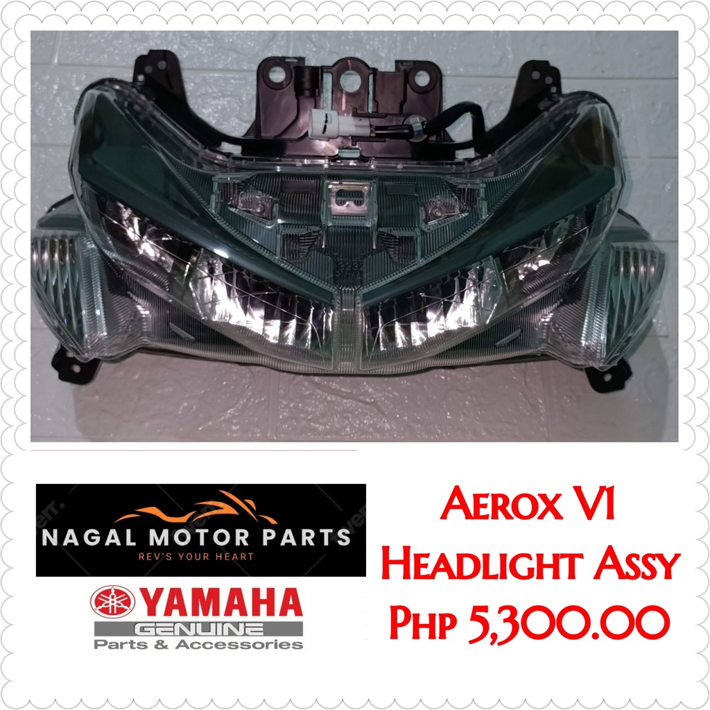 HEADLIGHT ASSY FOR AEROX V1 YAMAHA GENUINE PARTS | Shopee Philippines