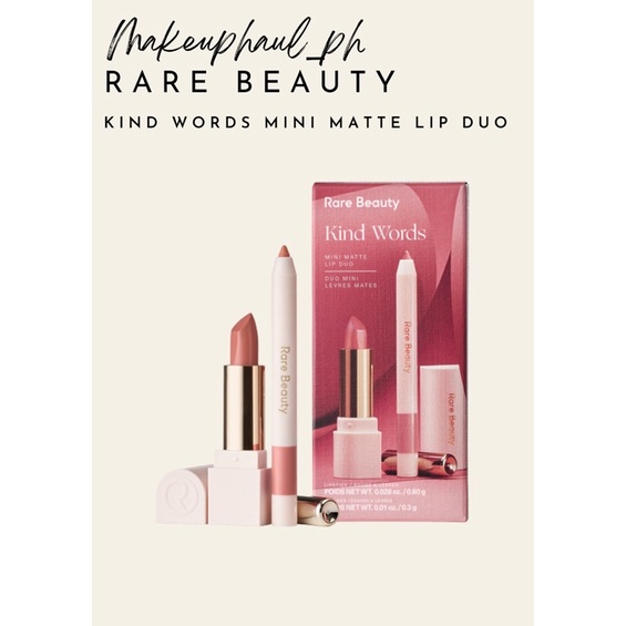 Rare Beauty Kind Words Mini Matte Lip Duo | Shopee Philippines