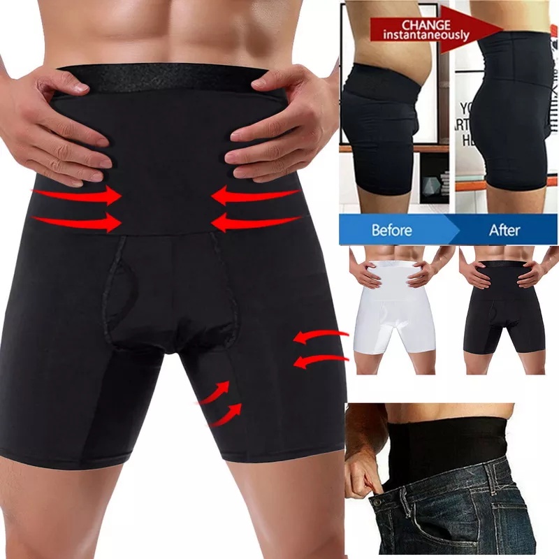 Tummy Control Panties for men High Waist Slimming Underwear Body Shaper ...