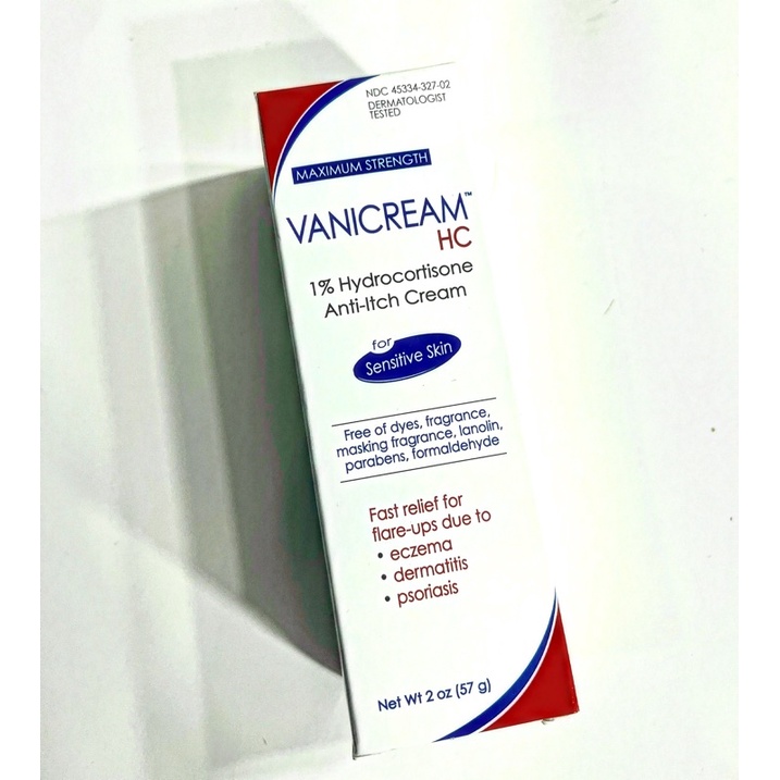 Vanicream HC 1% Hydrocortisone Anti-Itch Cream Maximum Strength for ...