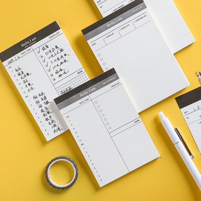 50 Sheets Daily Weekly Planner Organizer Tearable Notes Notebook Agenda ...