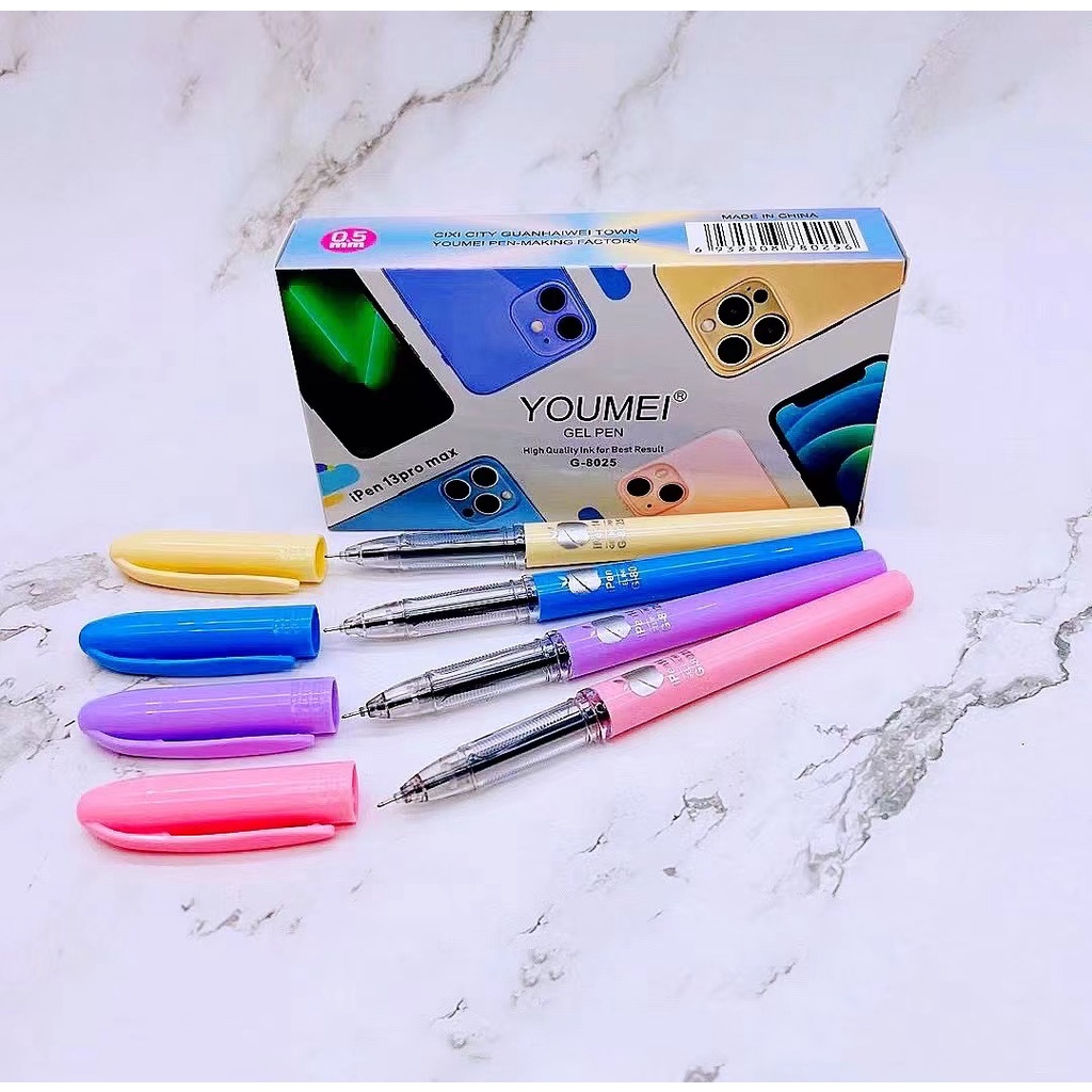 G-8025 12pcs IPen 14 Pro Max gel pen sign pen 0.5mm | Shopee Philippines